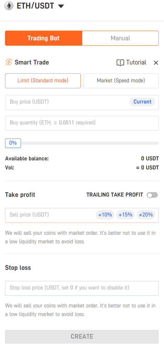 Smart Trade - Pionex Trading Bot