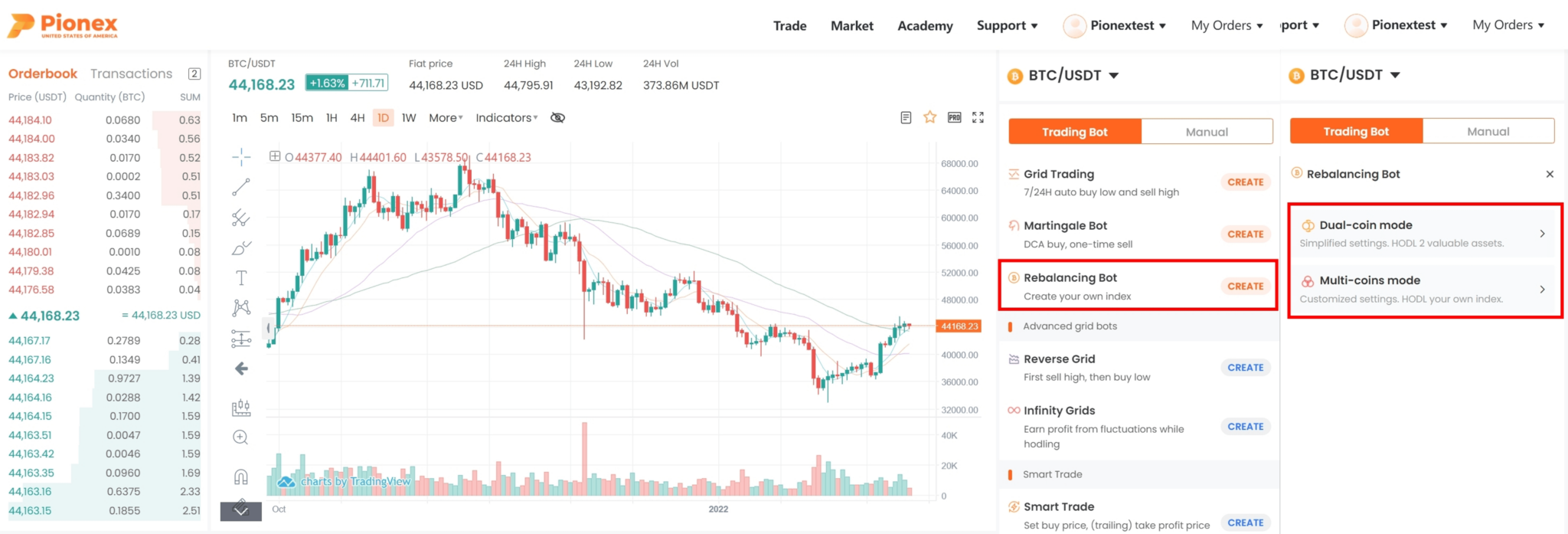 Rebalancing Bot - Pionex Trading Bot