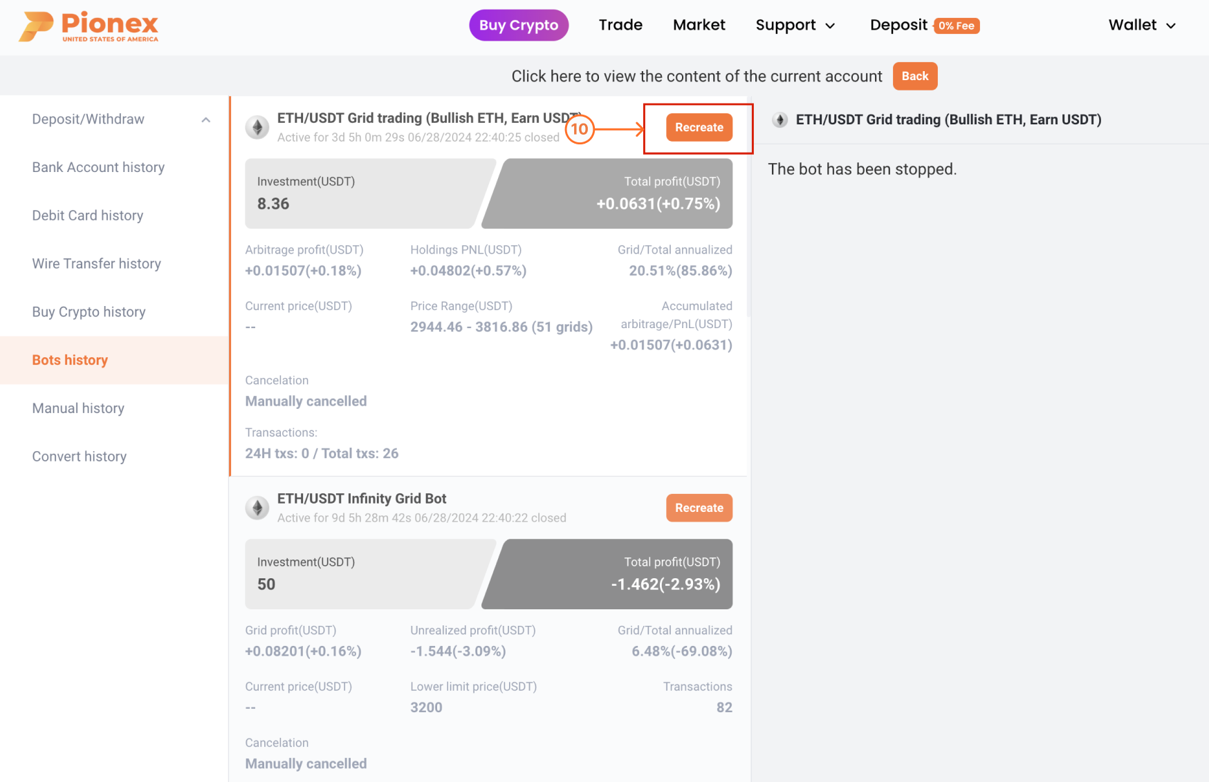 Guide for Account Upgrade - Pionex Trading Bot
